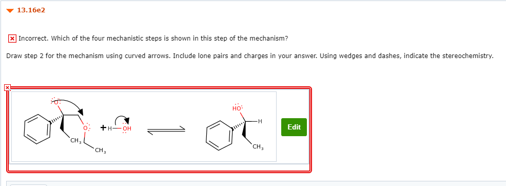 Solved Draw step 2 for the mechanism using curved arrows. | Chegg.com