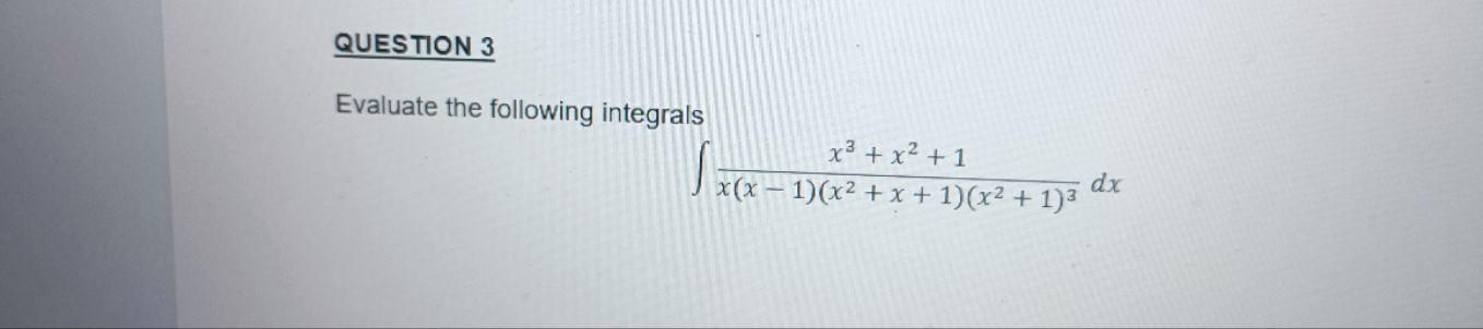 Solved Evaluate the following integrals | Chegg.com
