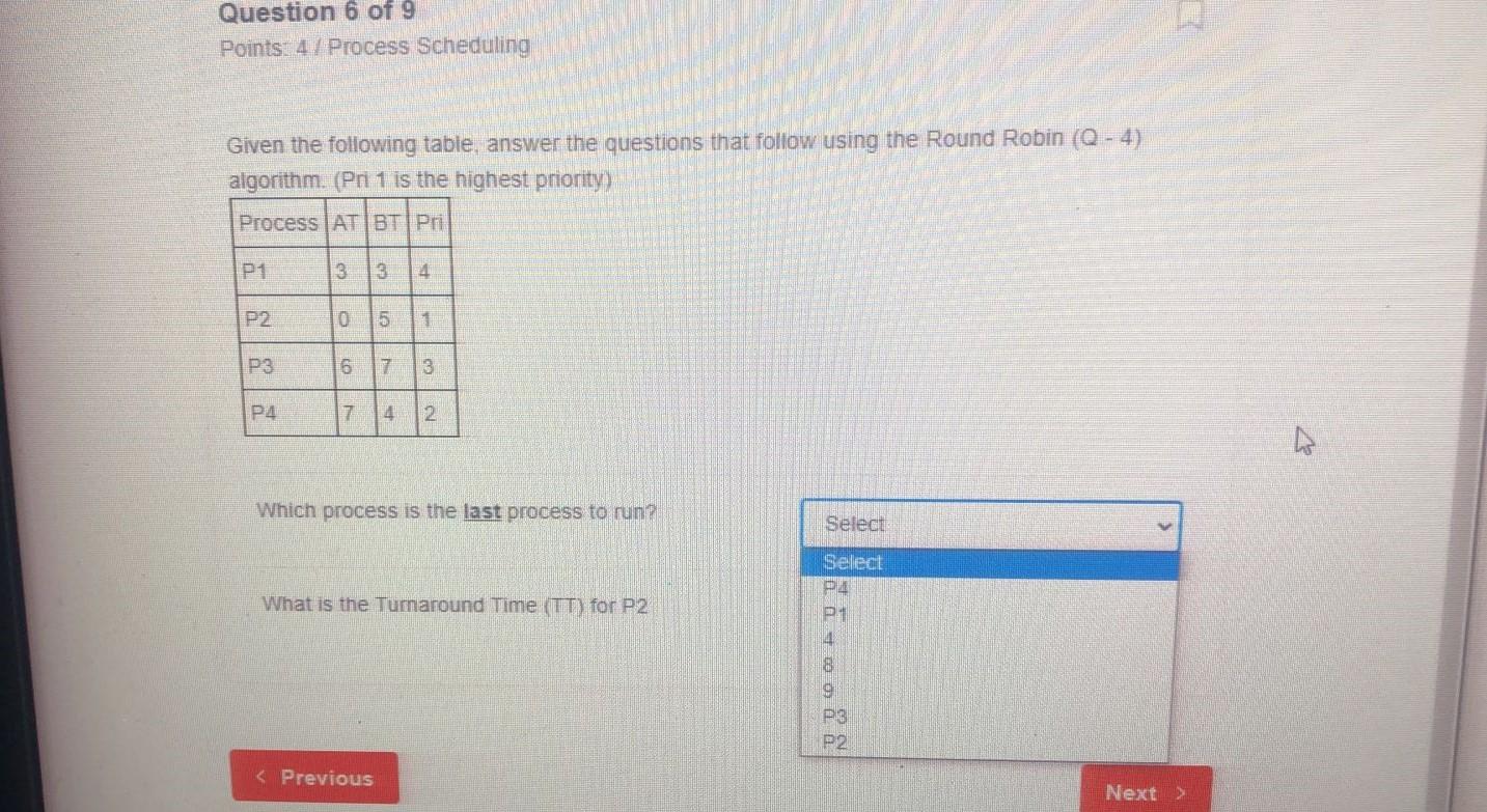 Solved Given the following table, answer the questions that | Chegg.com
