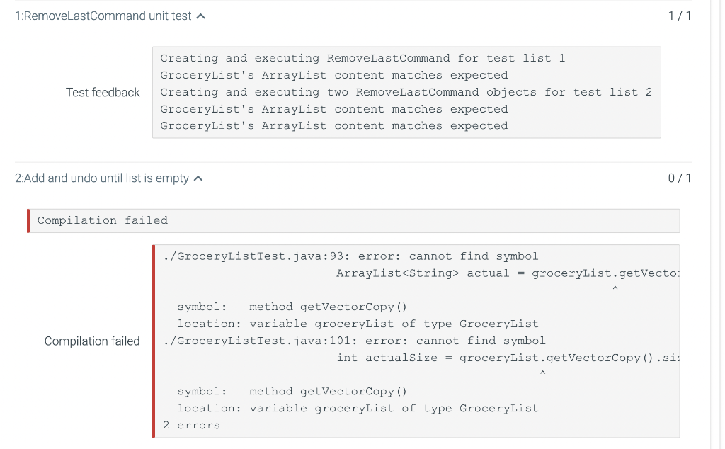 Solved Please help me fix my error. Directions: Grocery | Chegg.com
