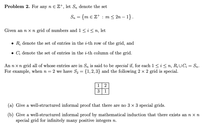 Solved Problem 2 For Any N∈z Let Sn Denote The Set 