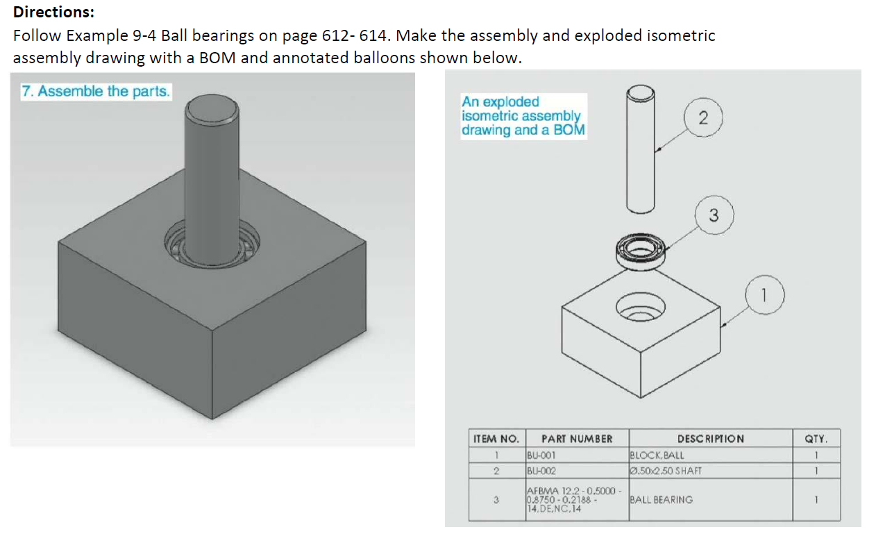 Solved Directions: Follow Example 9-4 Ball bearings on page | Chegg.com