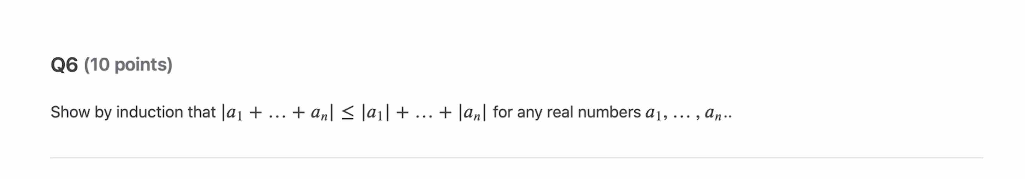 Solved Q6 (10 points)Show by induction that | Chegg.com Solved Q6 (10 points)Show by induction that | Chegg.com