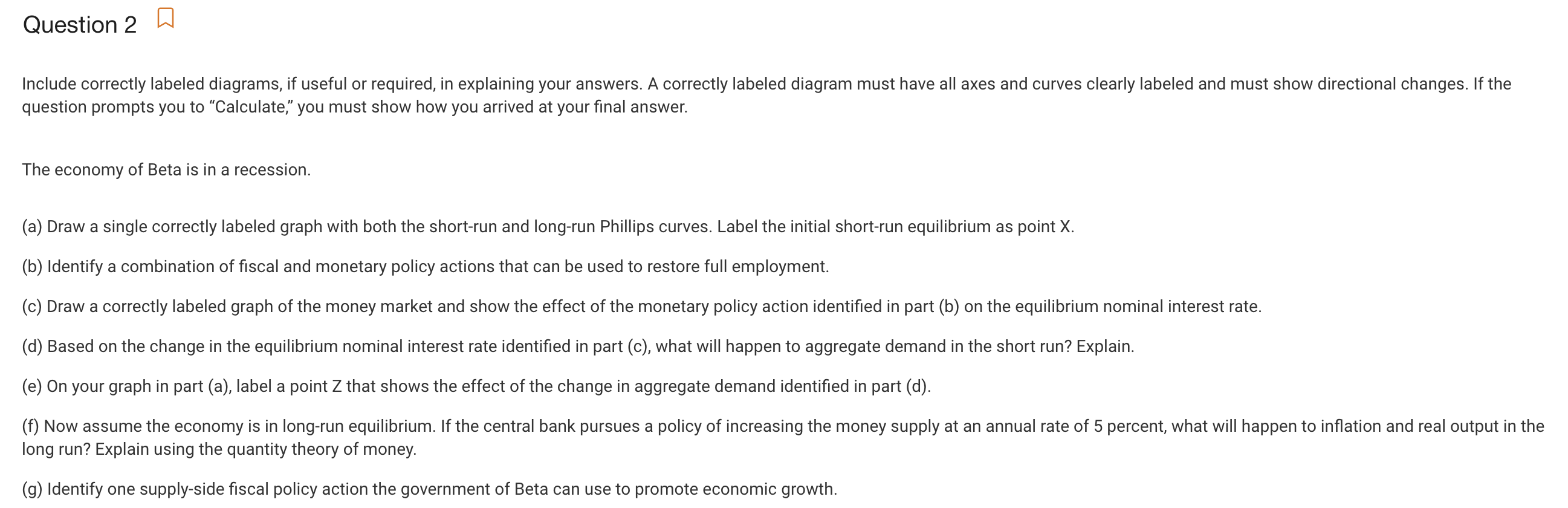 Solved Question 2 Include correctly labeled diagrams, if | Chegg.com