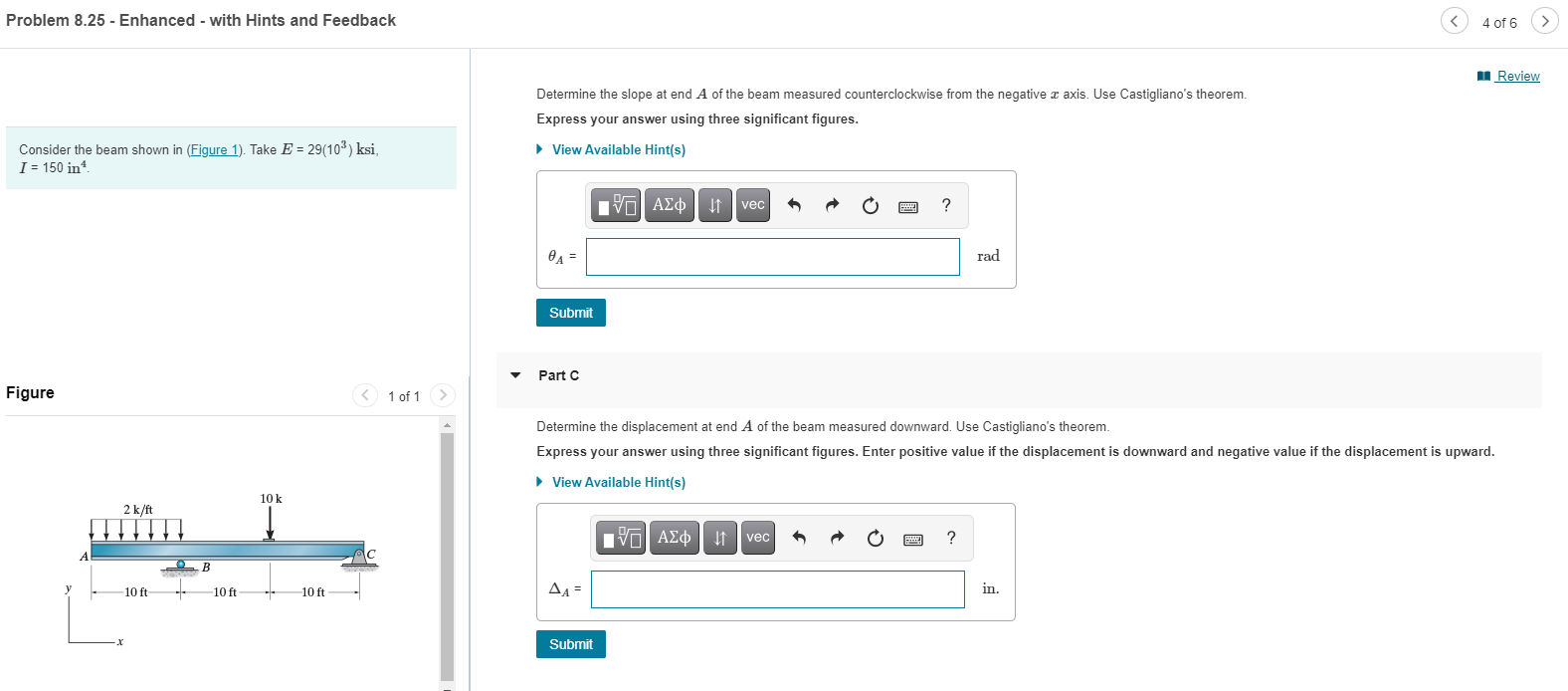 Solved Problem 8.25 - Enhanced - with Hints and Feedback 4 | Chegg.com