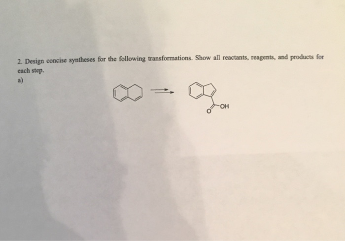 Solved concise syntheses for the following transformations. | Chegg.com