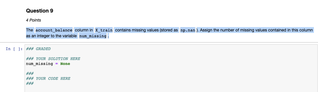 Solved Question 9 4 Points The account_balance column in | Chegg.com