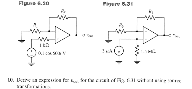 Solved Figure 6.30 Figure 6.31 10. Derive an expression for | Chegg.com