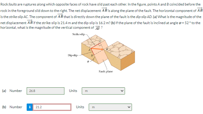 Solved Rock faults are ruptures along which opposite faces | Chegg.com