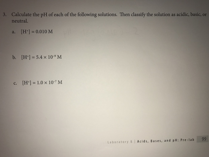 Solved Calculate the pH of each of the following solutions. | Chegg.com