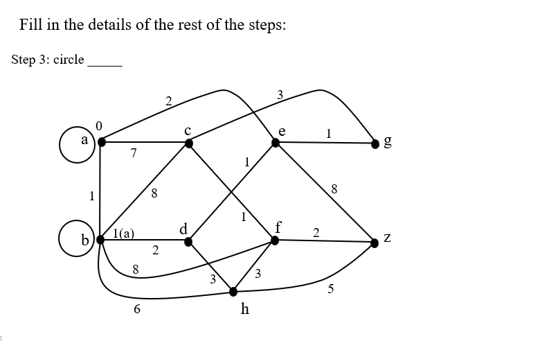 Solved Fill in the details of the rest of the steps: | Chegg.com