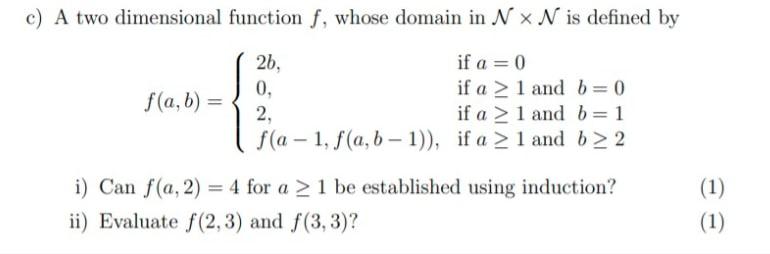 Solved Fundamentals of induction and combinatorics a) | Chegg.com