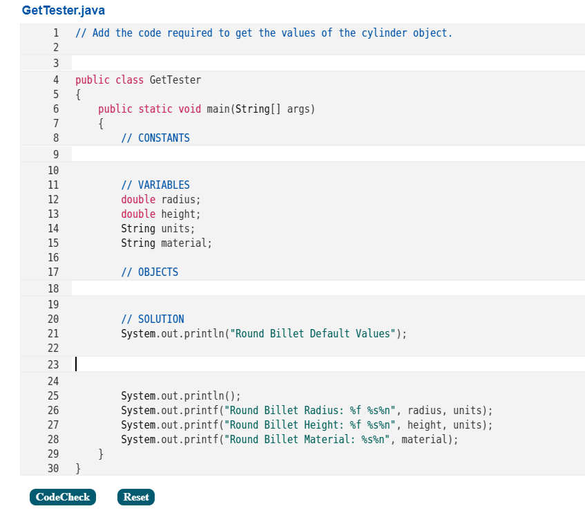 Solved Java coding assignments on Objects. I attached the | Chegg.com