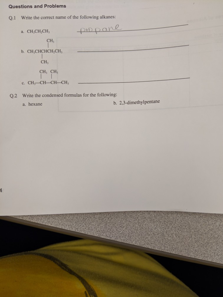 Solved Structures and Isomers of Alkanes Report Sheet - | Chegg.com