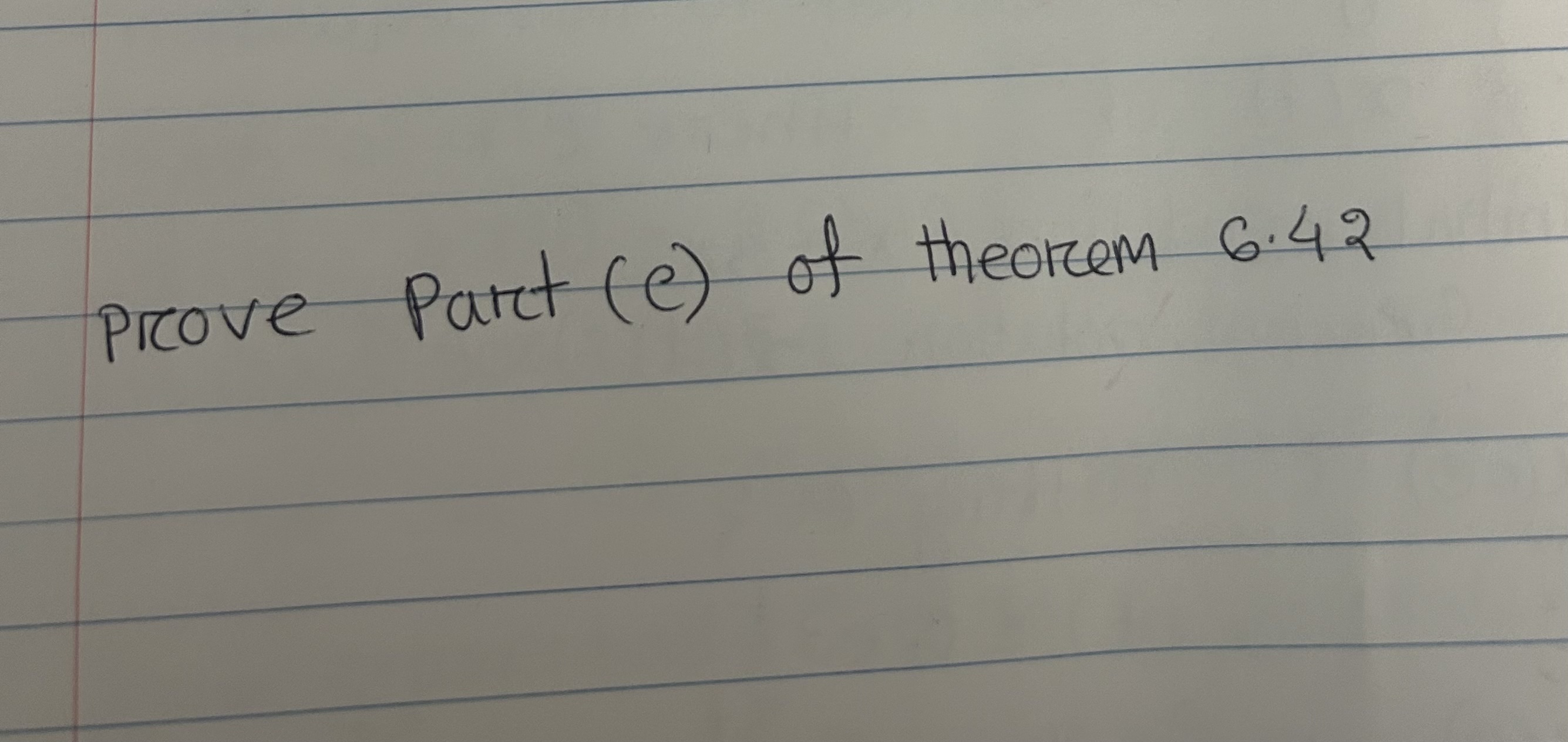 prove part (e) of theorem 6.42 | Chegg.com