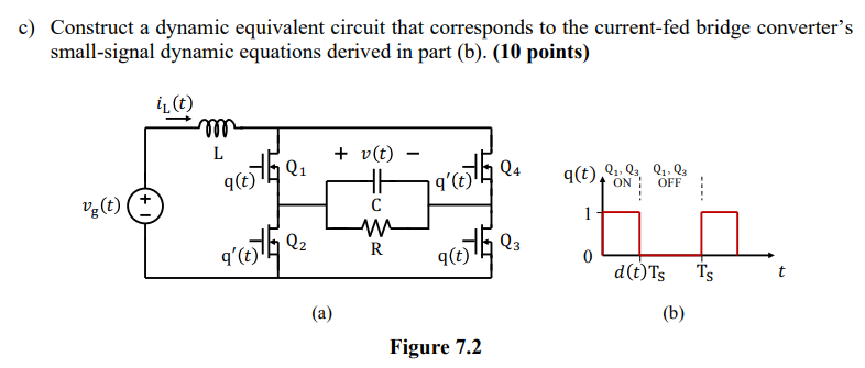 Problem 7.2 (35 points) Consider the current-fed | Chegg.com