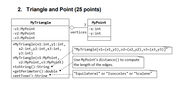 Solved 2. Triangle and Point ( 25 points) | Chegg.com