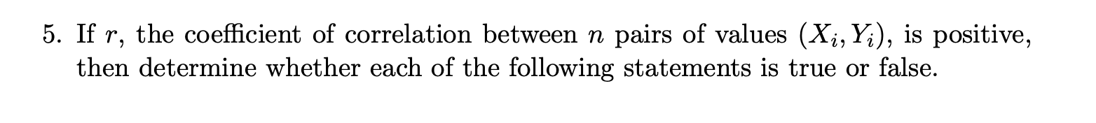 Solved If r, the coefficient of correlation between n pairs | Chegg.com