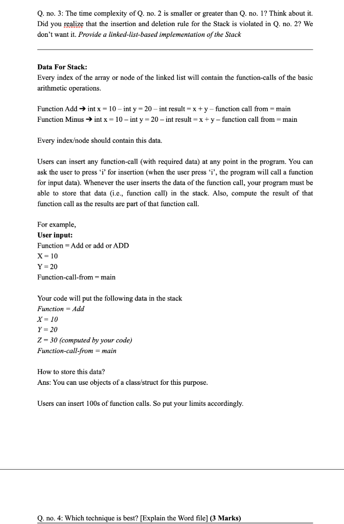 Solved I need the solution for Q.3 and Q.4 as soon as | Chegg.com