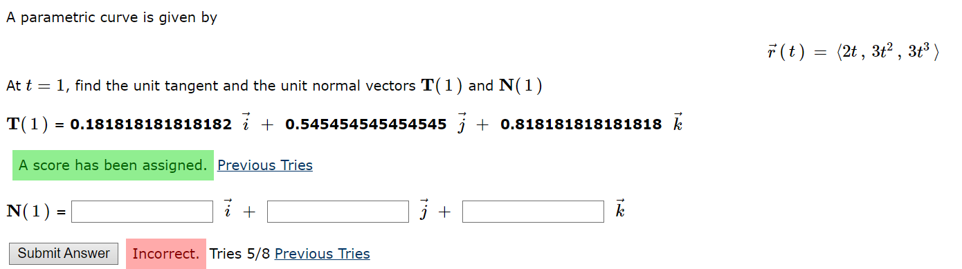 Solved A parametric curve is given | Chegg.com