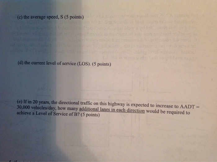 Solved 4. Y25 points) An existing urban freeway in rolling | Chegg.com Solved 4. Y25 points) An existing urban freeway in rolling | Chegg.com