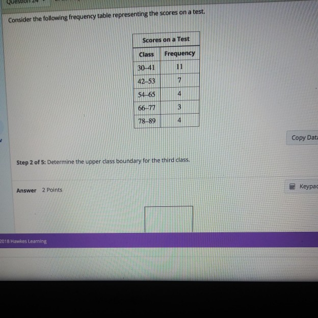 Solved Consider the following frequency table representing | Chegg.com