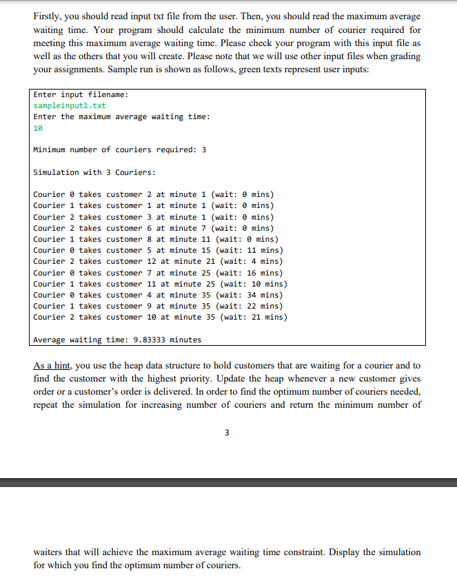 Solved In this task, you are supposed to implement a Java | Chegg.com