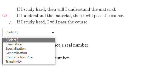 Solved If I study hard, then will I understand the | Chegg.com