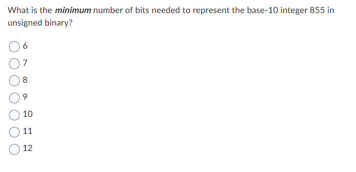 Solved What Is The Minimum Number Of Bits Needed To 1885