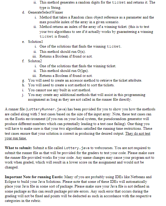 Solved Programming Assignment 1 The Winning Ticket and | Chegg.com