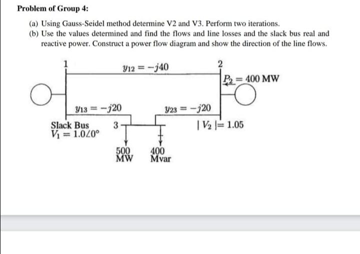 Solved Problem of Group 4: (a) Using Gauss-Seidel method | Chegg.com