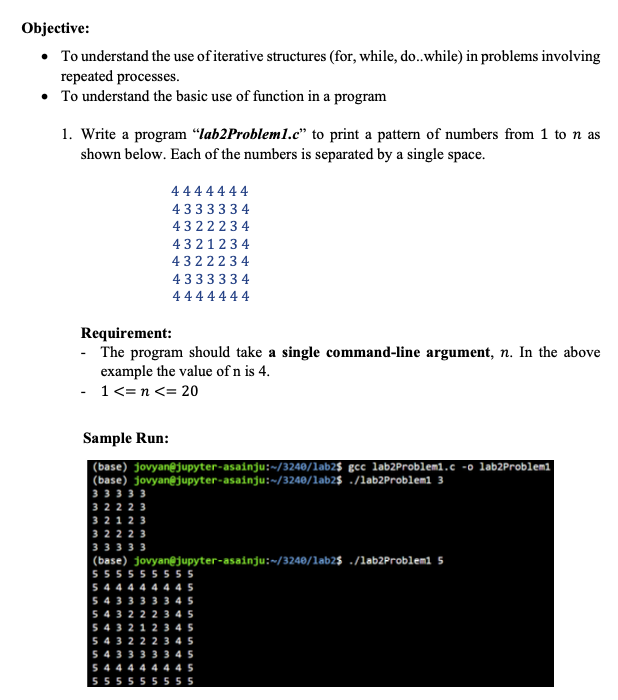 Solved Objective:To understand the use of iterative | Chegg.com