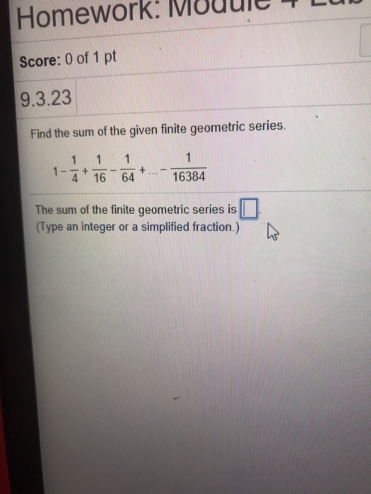 Solved Homework Module 4 Score 0 Of 1 Pt 9 3 16 Find The