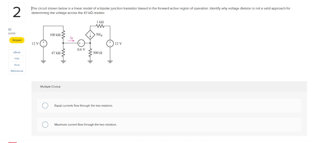 Solved |The circuit shown below is a linear model of a | Chegg.com
