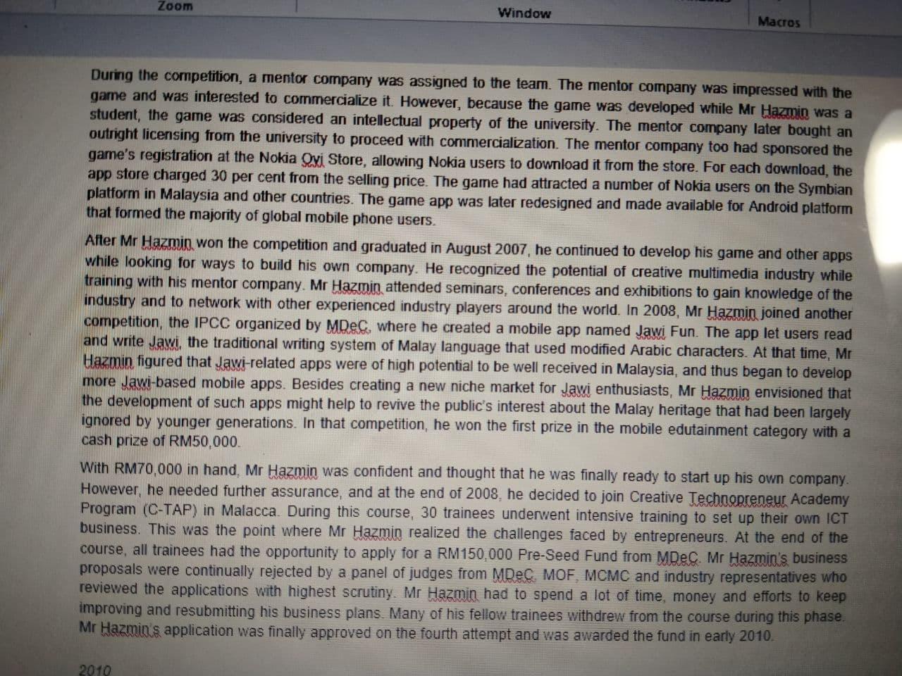Solved QUESTION 2 (20 marks) What was the business situation | Chegg.com