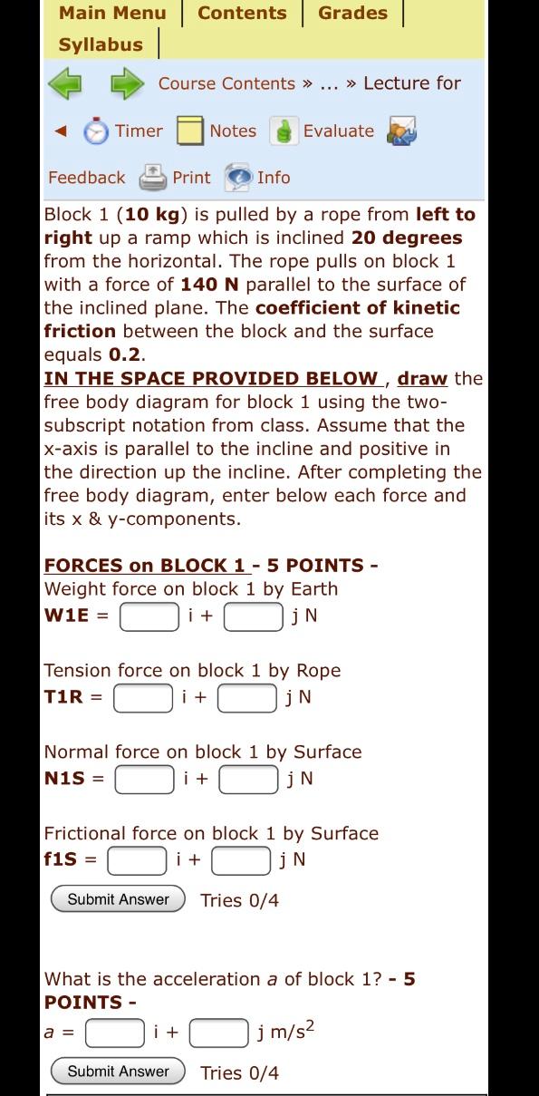 Solved Main Menu Contents Grades Syllabus Course Contents » | Chegg.com