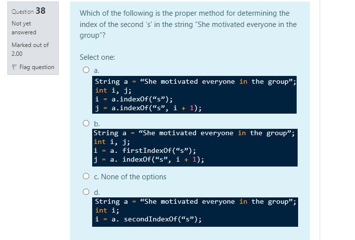 Solved Select one: a. Pre incremen b. Post increment c. | Chegg.com