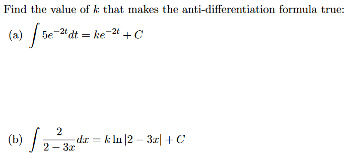 Solved Find the value of k that makes the | Chegg.com