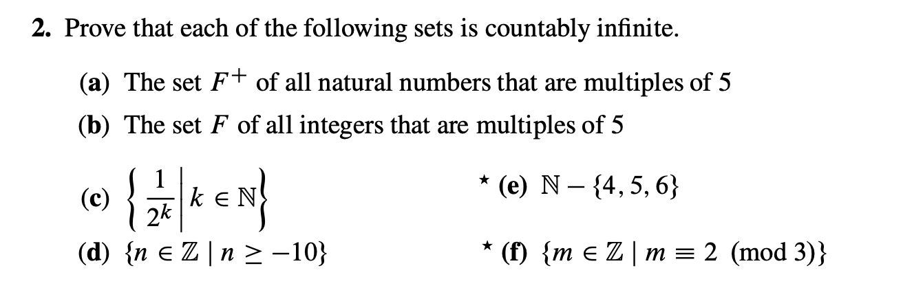 Solved Prove that each of the following sets is countably | Chegg.com