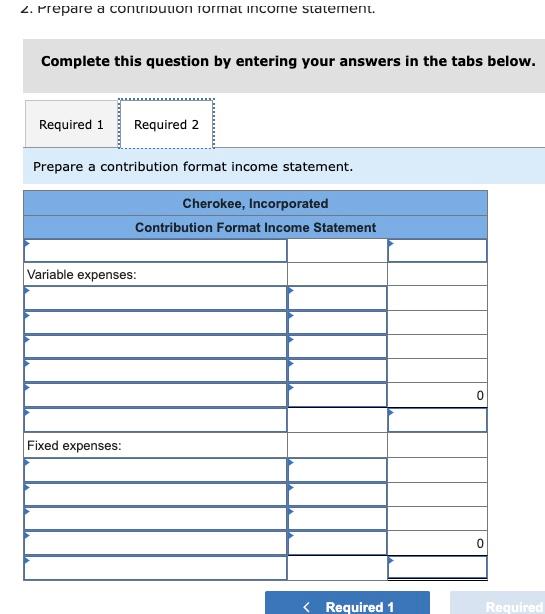 Solved Exercise 1-6 (Algo) Traditional and Contribution | Chegg.com