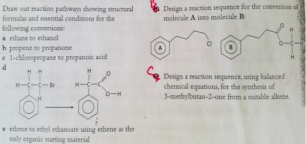 Solved Devise two-step syntheses of the following products | Chegg.com