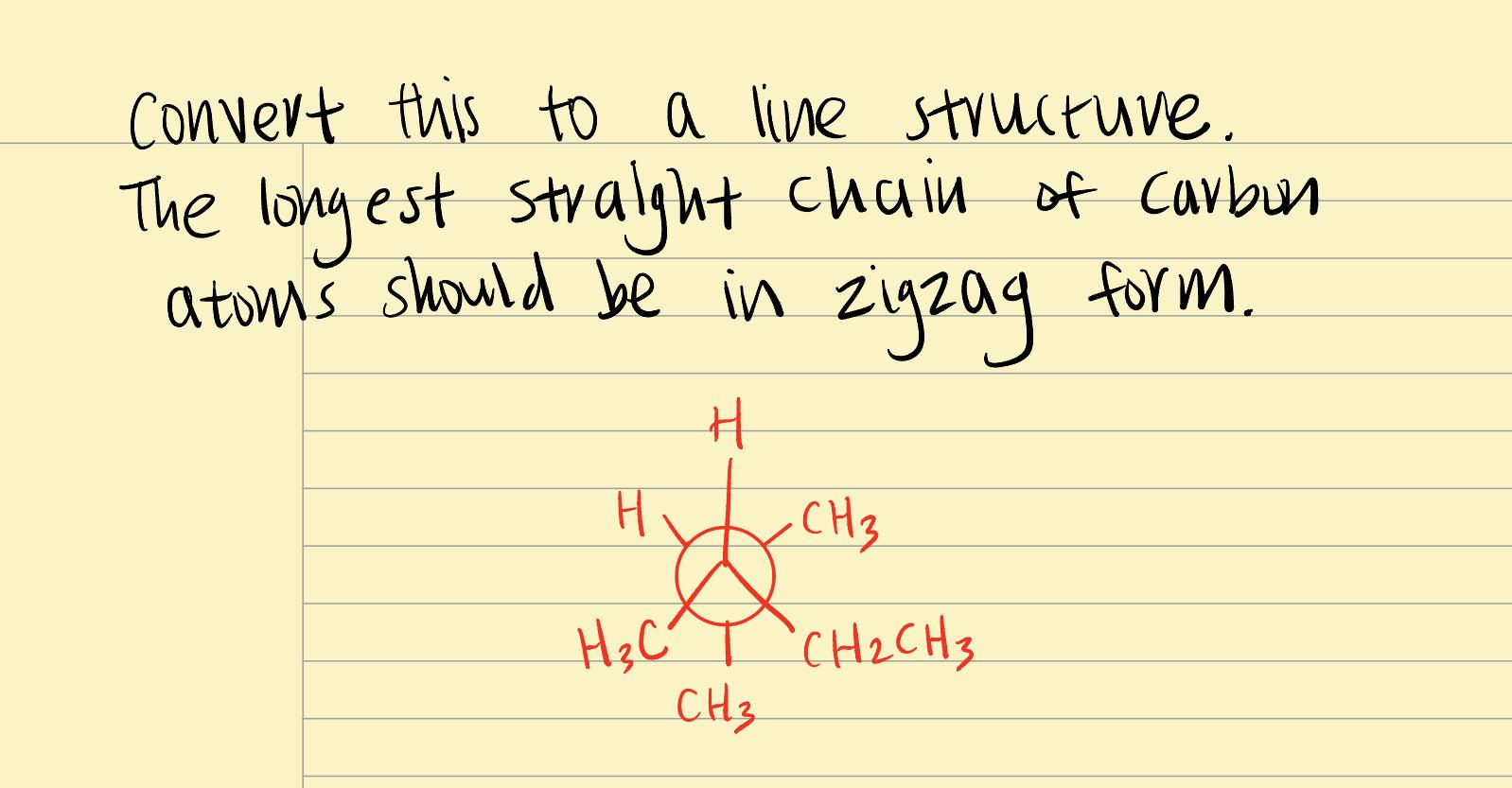 Solved CConvert this to a line structure. The longest | Chegg.com