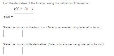 Solved Find the derivative of the function using the | Chegg.com