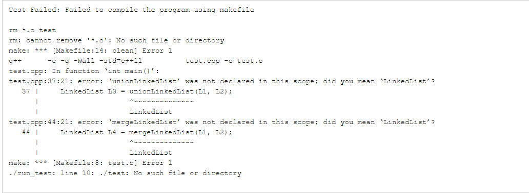 Solved You Must Have A Working Linkedlist Data Structure We