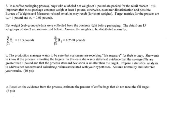 Solved Quality control with x bar chart and R chart using | Chegg.com