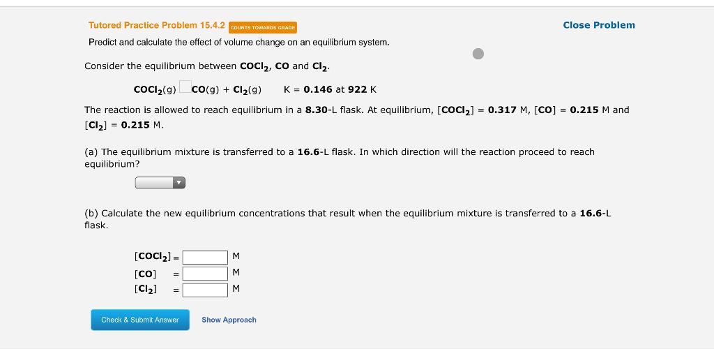 Solved Tutored Practice Problem 15 4 2 Predict And Calculate