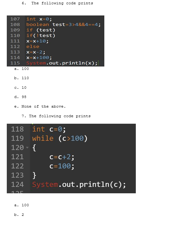 Solved Part 1: Short Answer: Math Functions (2 pt each) | Chegg.com