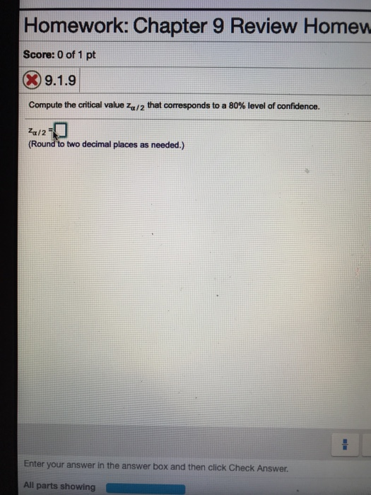 Solved Homework Chapter 9 Review Homew Score 0 Of 1 Pt