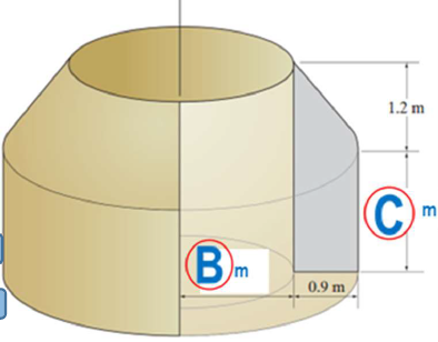 Solved Determine a) the volume, b) the total surface area of | Chegg.com