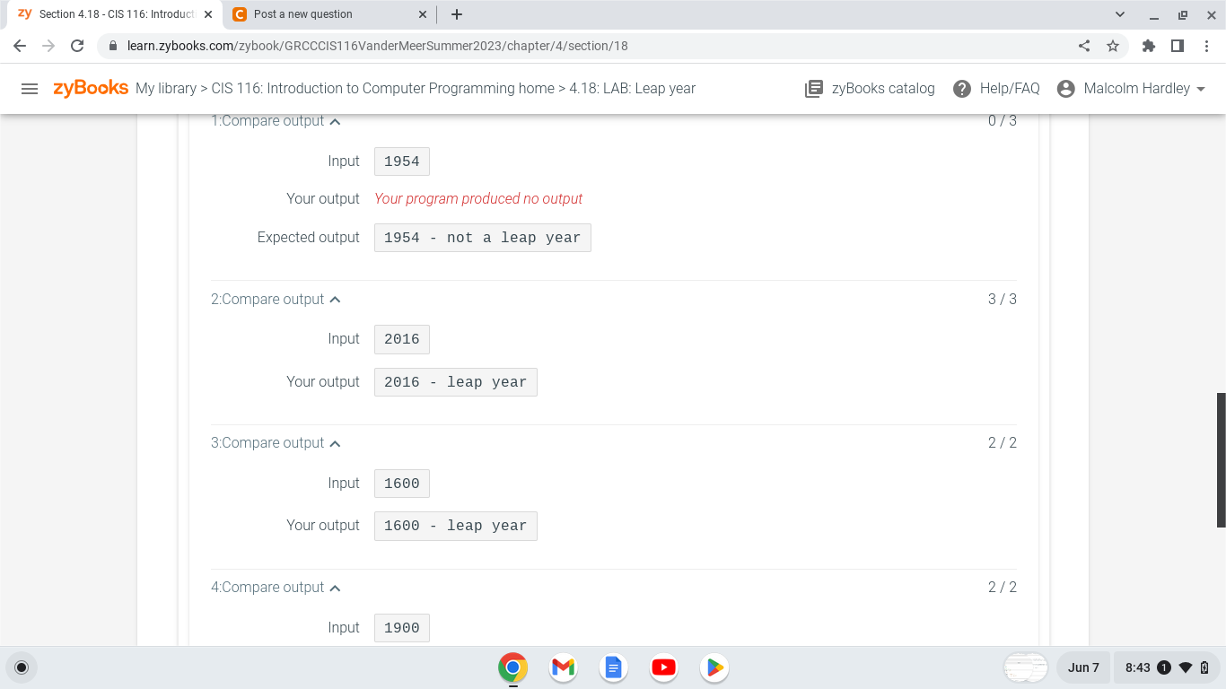 Solved Input Your Output Your Program Produced No Output 8536